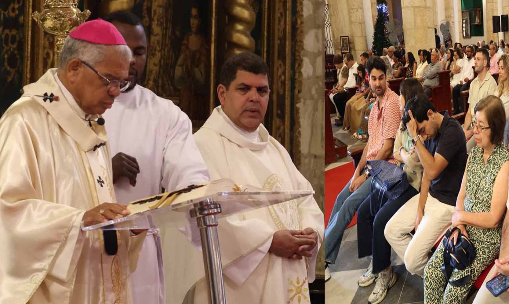 Creyentes y turistas asistieron a la misa para celebrar el nacimiento ...